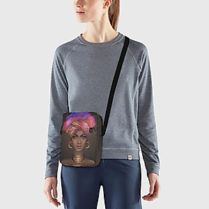 ALAZA Crossbody Phone Bag African American Woman(24) Small Messenger Shoulder Bag Cash Handbag Wallet Purse(228vb3b)