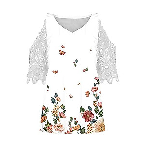 Blouse red Kimonos Womens Tops Vests Flannels for Women Women's lace up Front v Neck Long Sleeve Knit Pullover Womens Tops with Bell Sleeves XXL Womens Tops Womens sweatera