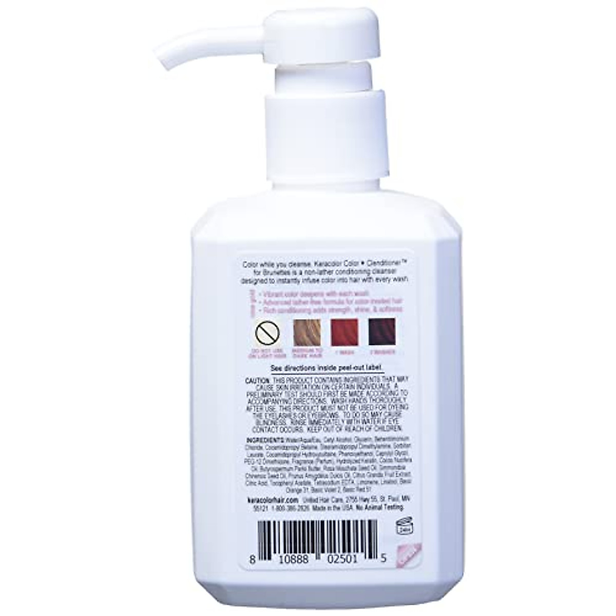 Keracolor Clenditioner for Brunettes ROSE GOLD Hair Dye - Semi Permanent Hair Color Depositing Conditioner, Cruelty-free, 12 Fl. Oz.