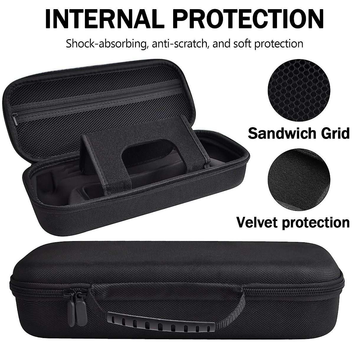 YipuVR Hard Carrying Case for Play Station Portal Remote Player,Waterproof Storage Bag Compatible with New PS Portal 5 Handheld Game Consoles,EVA Travel Storage Case-Only Case