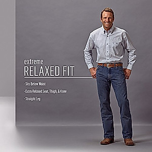 Wrangler Men's 20X Extreme Relaxed Fit Jean, Vintage Midnight, 40W x 30L