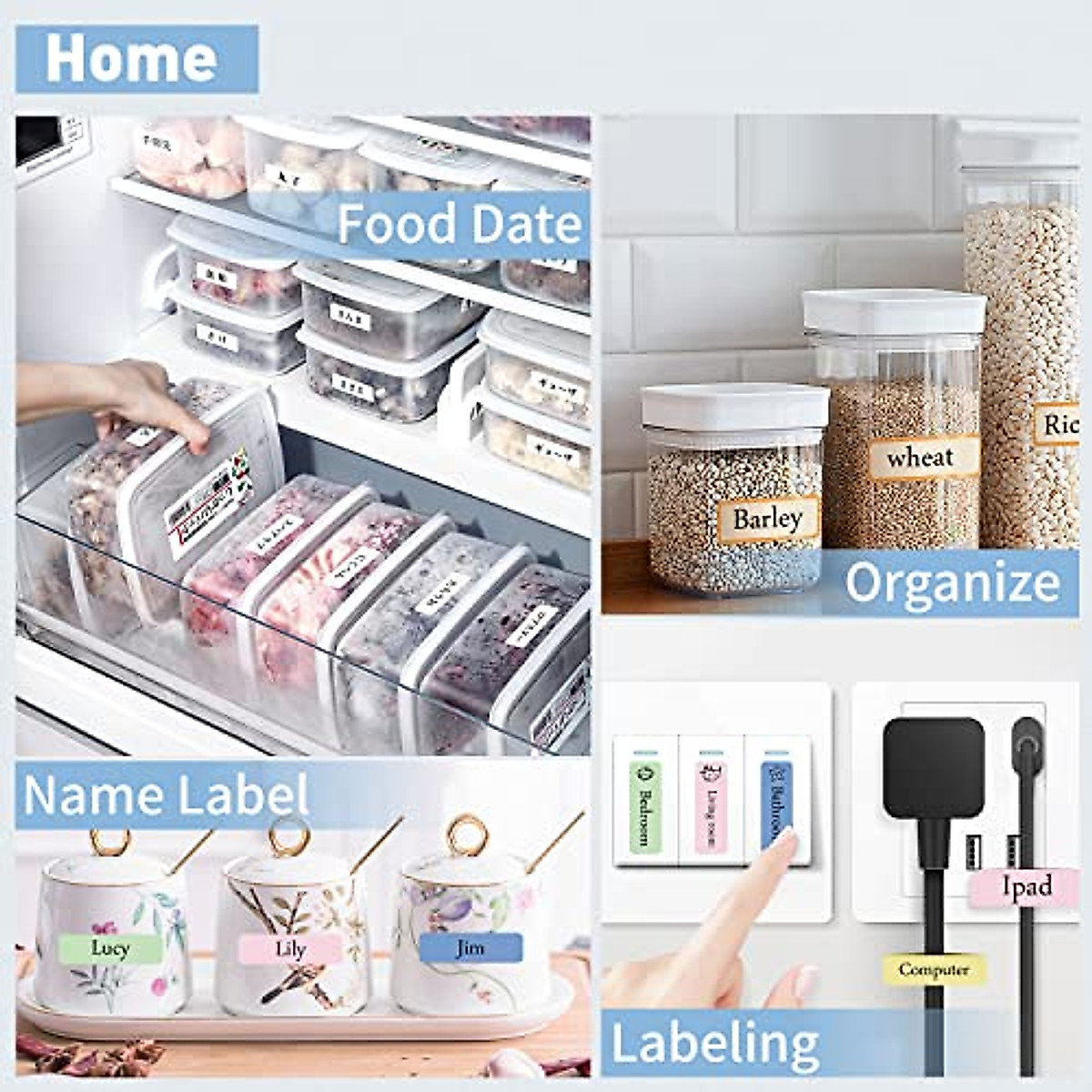 LMASBLTER Pink Label Maker Machine with Tape D11 Portable Bluetooth Sticker Label Printer with Different Fonts Easy to Use Ideal for Home Office Organization Small Business Supplies USB Rechargeable