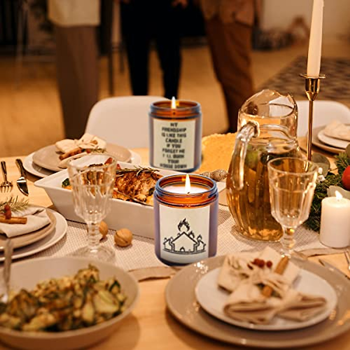 Funny My Friendship is Like This Candle Gift to Friends, Soy Wax Lavender, Eucalyptus Scented Candles to Best Friends