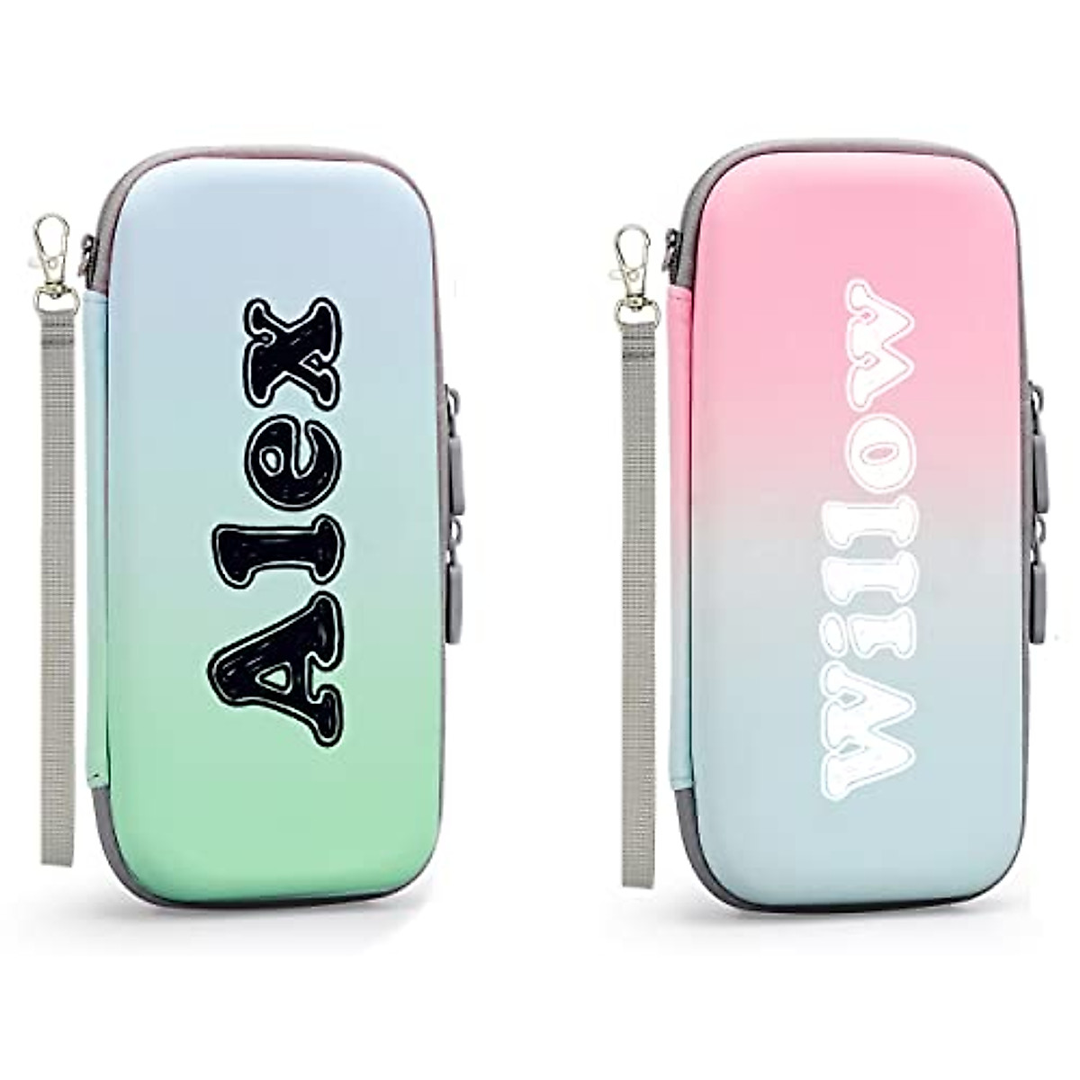 Pink Carry Case Made For Nintendo Switch/Switch OLED Console Custom Name Case with 10 Games Cartridges Travel Case NC7