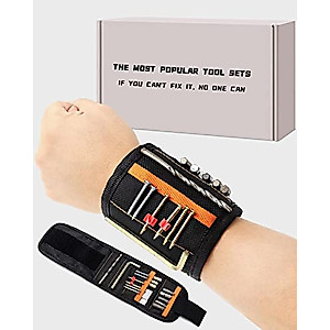 Christmas Gifts for Men Dad Husband Him from Daughter Wife Son Kids, Cool Gadgets for Men Gifts - Universal Socket/Magnetic Pickup Tool with LED/Magnetic Wristband/LED Flashlight Gloves