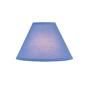 Aspen Creative 58763, Empire Uno Lamp Shade, Cornflower Blue, 4" Top x 10" Bottom x 7" Slant Height, Slip UNO 33mm