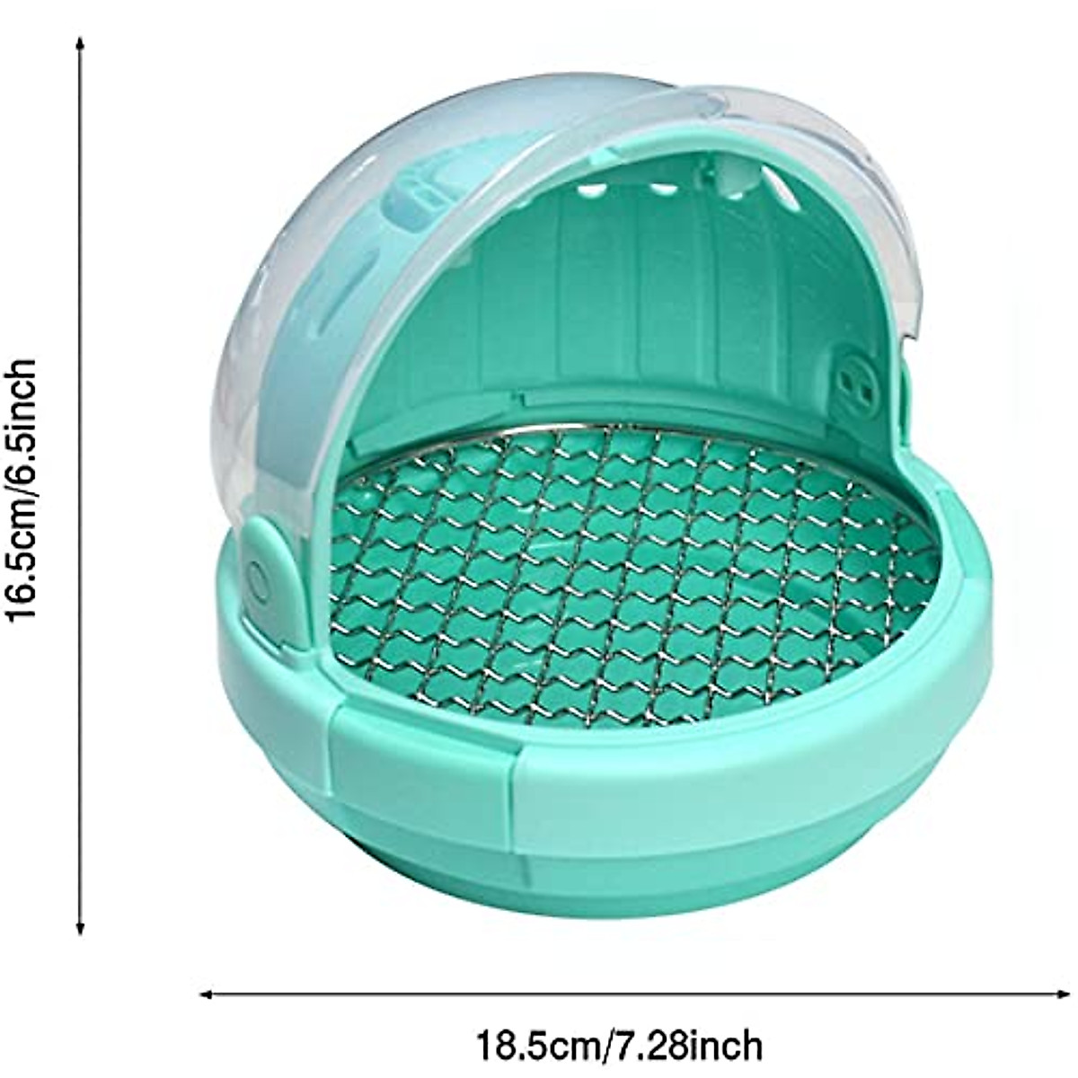 Bird Carrier with Handle - Parrot Carrier Lightweight Portable Pets Suitcase Transparent Breathable Warm Nest Bed for Parakeet Macaw Cockatiels Conure Lovebird Parrot Birds Accessories (Green)