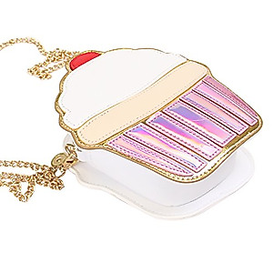 SUKUTU Girls Cupcake Popcorn Egg Fruits Milk Box PU Crossbody Handbag Women Small Purse and Cell Phone Shoulder Bag