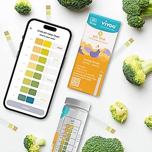 Vivoo Ph Test: Easy Urine Test Strips, Track Ph Anytime, Instant Results in 15 Seconds, 30