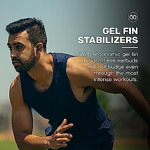 Raycon Fitness Bluetooth True Wireless Earbuds with Built in Mic 56 Hours of Battery, IPX7 Waterproof, Active Noise Cancellation, Awareness Mode, and Bluetooth 5.3 (Black)