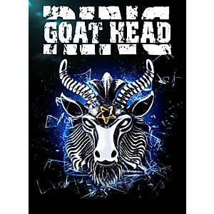 Gold Star Goat Black Phillip Ring Pentagram Lucifer Sigil Satanic Leviathan Stainless Steel Baphomet Pentagram Pendant Satan Satanist Devil Halloween Witchcraft Sabrina Spell Goth Gothic