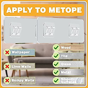 SHANZHUU 4 PACK Shower Caddy Adhesive Sticker Hooks, Corner Shower Caddy Adhesive Replacement, Super Strong Shower Adhesive Hooks for Bathroom Shelf Basket Soap Dish and Kitchen Accessories