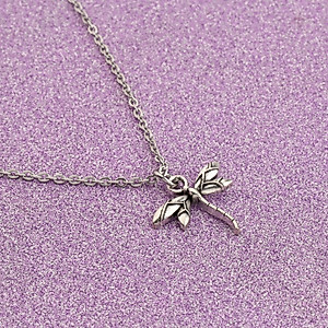 TGBJE Dragonfly Necklace Dragonfly Spirit Animal Gift for Women Daughter Dragonfly Charm Jewelry (Dragonflies Necklace)