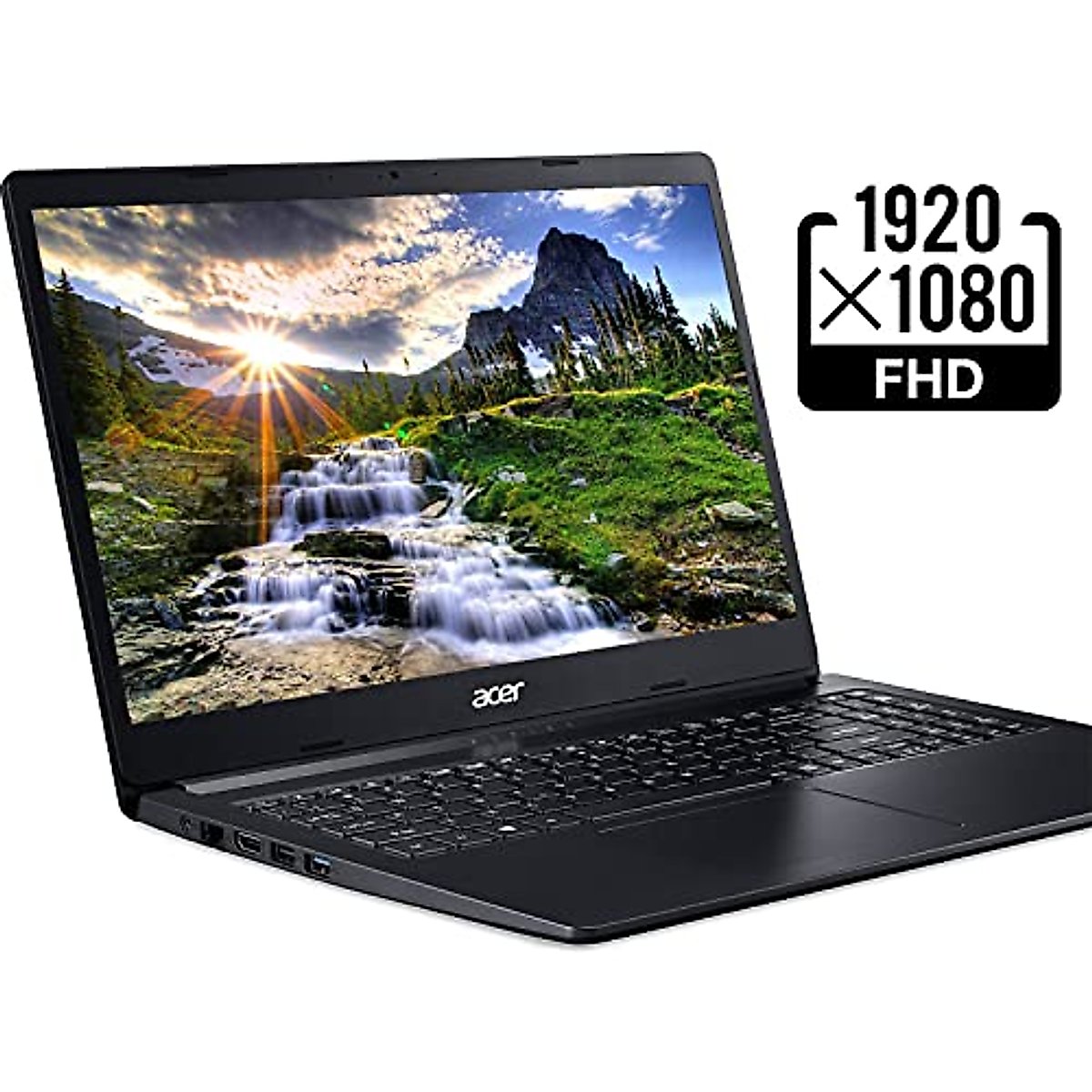 Acer Aspire 1 A115-31-C2Y3, 15.6" Full HD Display, Intel Celeron N4020, 4GB DDR4, 64GB eMMC, 802.11ac Wi-Fi 5, Up to 10-Hours of Battery Life, Microsoft 365 Personal, Windows 10 in S mode, Black