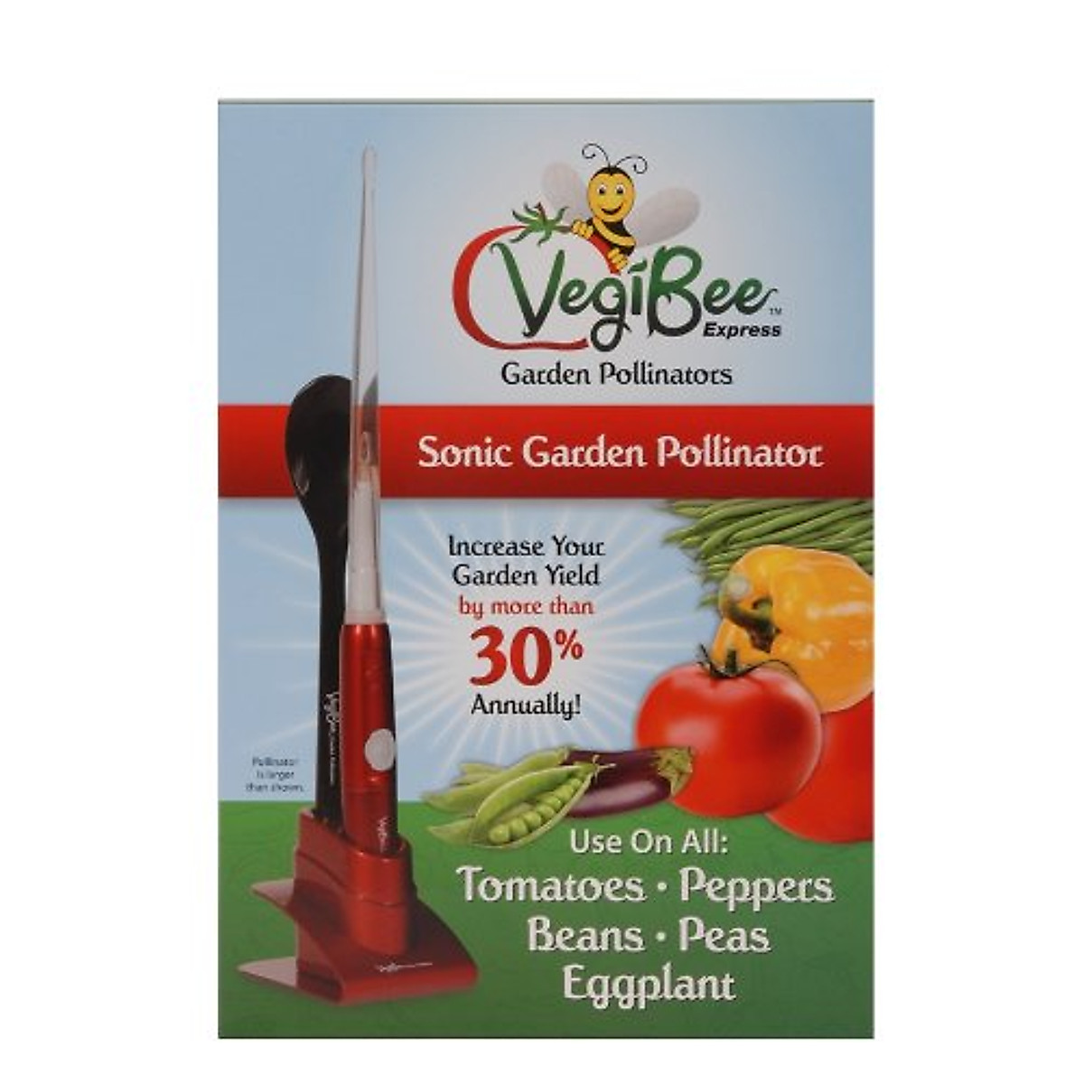 VegiBee Garden Pollinators VBP-02 Express Plant pollinator, 10", Red