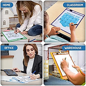 BONBELA Dry Erase Pockets - 30 Pack EASYWipeXL Heavy Duty Sheet Protectors Quickly Wipe to a Flawless Clean - Save a Bundle on 10 x 13 Reusable Dry Erase Sheets Sleeves for Work & School Worksheets