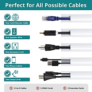Hide Wires: 85in Corner Cable Concealer & Cord Hider Kit