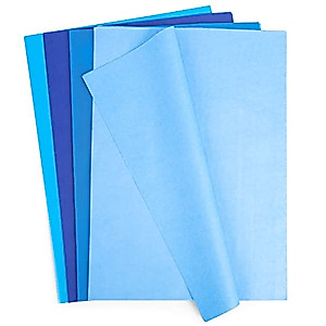 Koogel 320 Sheets Blue Tissue Paper, 14Inch Gift Wrapping Paper Bulk Thickened Craft Tissue Paper for DIY Crafts Party Holiday Gifts Box Decoration