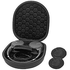ProCase Hard Case for Sony WH1000XM5/ WH1000XM4/ WHXB910N/ WHCH710N/ WHXB900N/ Bose 700/ QC35 II Wireless Noise Cancelling Headphones, Travel Carrying Bag with 2 Dust Covers & a Storage Case -Black