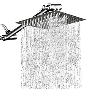 PinWin 12 Inch High Pressure Showerhead with 11 Inch Arm