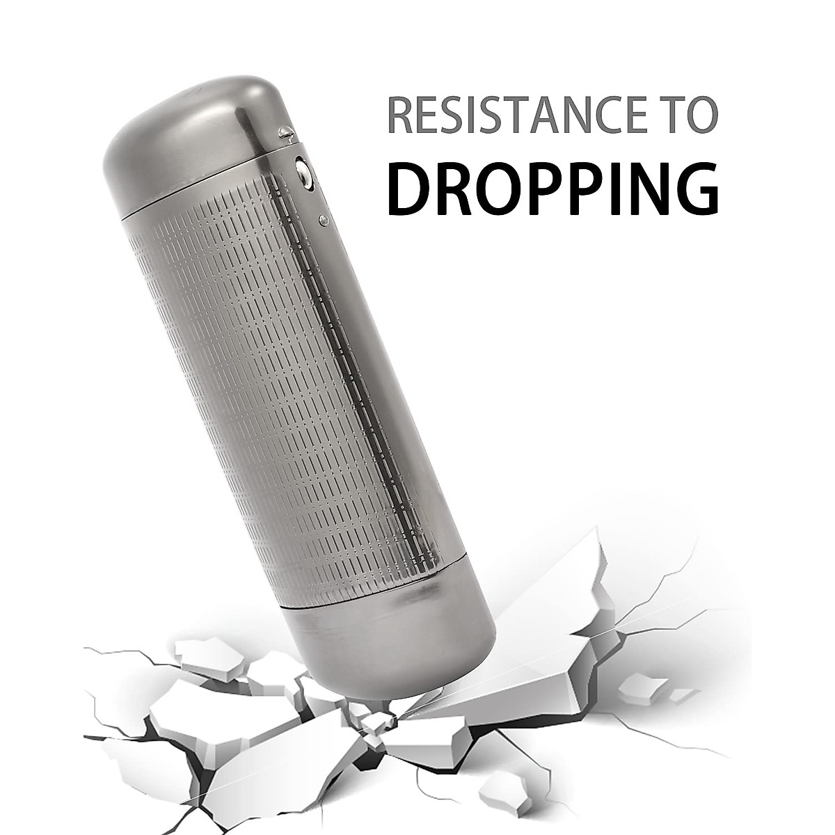 Philley Aluminum Metal Pocket Ultra-Light Silver Eyeglasses Glasses Case (Striped-Grey)