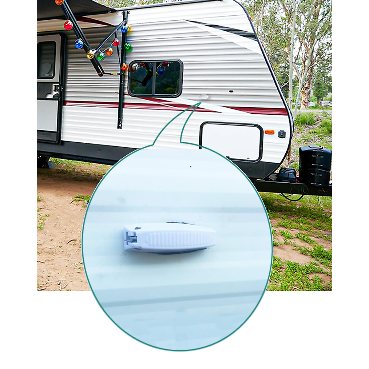 X-Haibei 5 Pack RV Baggage Door Catch Camper Trailer Storage Door Latch Hook Door Holders Travel Room