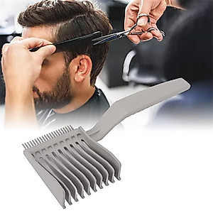 2PCS Fade Combs Barber Combs Professional Hair Cutting Comb Heat Resistant Comb Curved Positioning Flat Top Comb Barber Supplies, Design Barber Fade Combs, for Travel, Home, Hair Salon