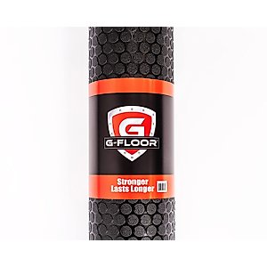 G-Floor Small Coin Pattern Vinyl Garage Flooring Mat (8'6" x 24', Midnight Black Color) - Versatile Protector Saves Your Floor from Spills and Dents