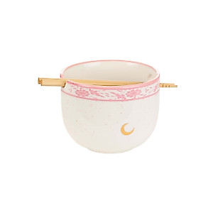 JUST FUNKY Sailor Moon Noodle Bowl with Chopsticks Standard