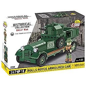 Cobi toys 267 Pcs Hc Great War /2988/ Rolls Royce Armoured Car Scale1:35