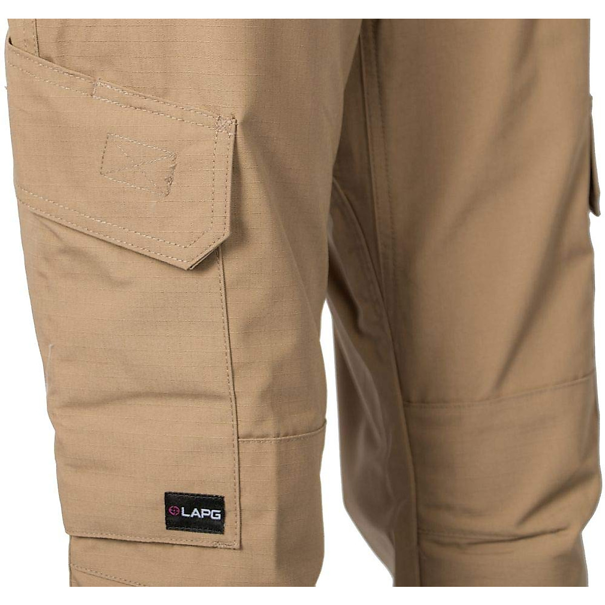 LA Police Gear Women's Operator Tactical Pant, Elastic Waistband Uniform Cargo Pants for Women, Ladies' Durable Work Pants - Black - 6 - Regular