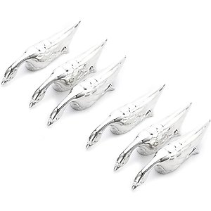 Swan Lake Knife Rest for Table Setting, Silver, Set of 6