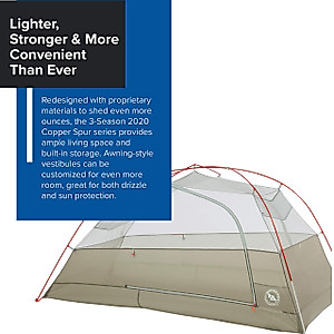 Big Agnes Copper Spur HV UL Backpacking Tent, 2 Person (Olive Green)