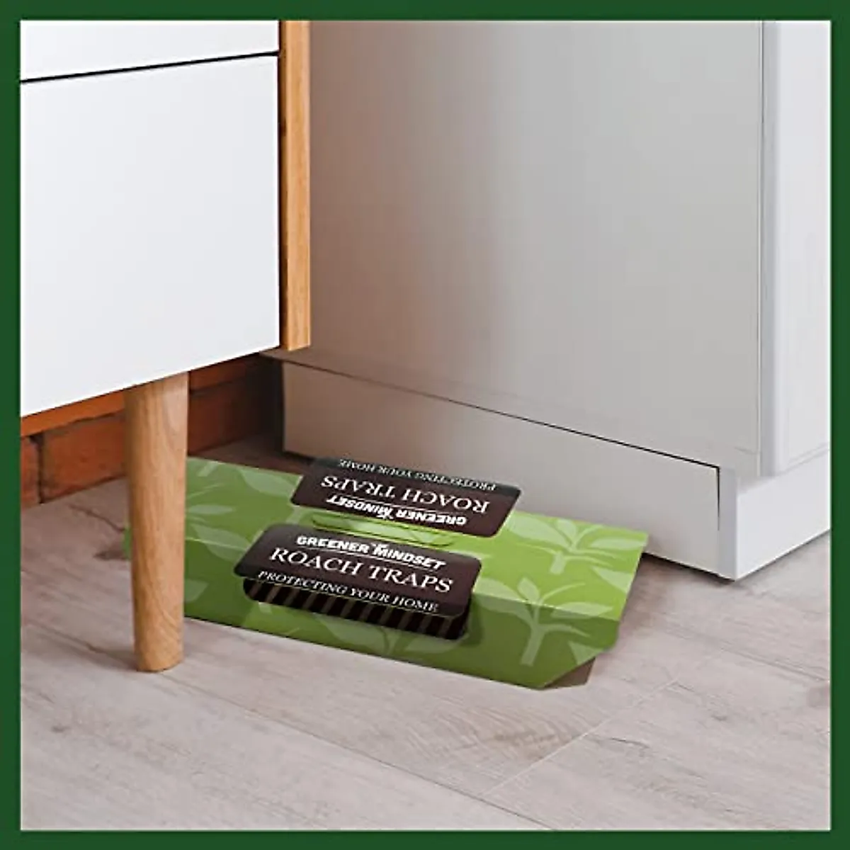 Greener Mindset Roach Traps - 12 Indoor Sticky Glue Catchers - Beetles, Spiders, Scorpions, Ants, Centipedes, and Cockroach Traps