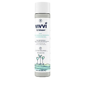 Vivvi & Bloom Gentle 2-in-1 Baby Wash & Shampoo Cleansing Gel, Leaves Sensitive Skin Feeling Healthy & Moisturized, Fragrance-Free, Formulated Without sulfates, paraben, & Dyes, 10 fl. Oz