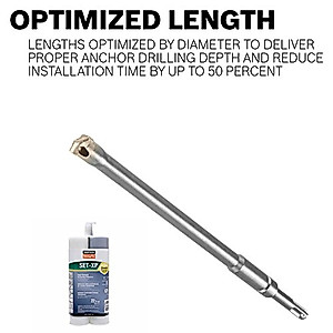 BOSCH DXS2104 SDS-plus Speed Clean Dust Extraction Bit, 5/8" x 15"