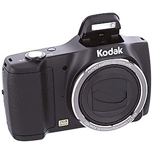 Kodak PIXPRO Friendly Zoom FZ201 16 MP Digital Camera with 20X Optical Zoom and 3" LCD Screen (Black)