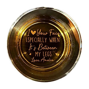 You're The Only One I Want To Annoy For The Rest Of My Life - Couple Personalized Custom Whiskey Glass, Personalized Whiskey GlassGift for Husband Wife Anniversary, Funny Whiskey Glasses for Women