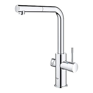 GROHE 31608002 Blue Professional Kitchen Faucet Starter Kit, Starlight Chrome