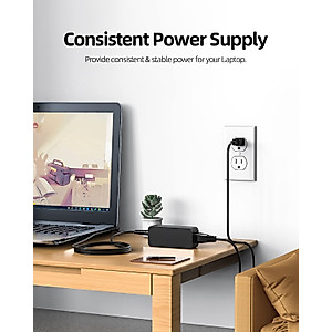 Laptop Charger Fit for Asus Chromebook C202 C202S C202SA C202SA-YS01 C202SA-YS02, (UL Safety Certified), Round Connector, 33W