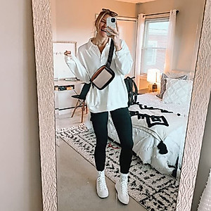 CLUCI Belt Bag for Women, Mini Everywhere Crossbody Waist Bag Adjustable Strap, Vegan Leather Women's Fanny Pack