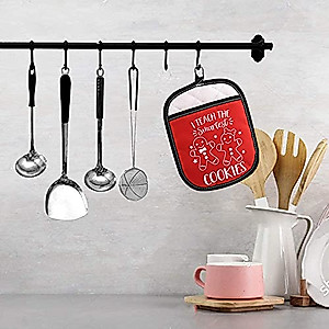 Teacher Gift I Teach The Smartest Cookies Teacher Graduation Gift from Student Funny Oven Pads Pot Holder Baking Gift (Smartest Cookies)