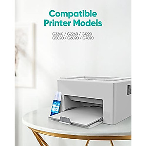 ecodot Compatible Refill Ink Bottles Replacement for Canon GI-21 GI21 GI-20 for G3260 G2260 G1220 All-in-One Wired Supertank(MegaTank) Printers (1 Black,1 Cyan,1 Magenta,1 Yellow, 4 Pack)