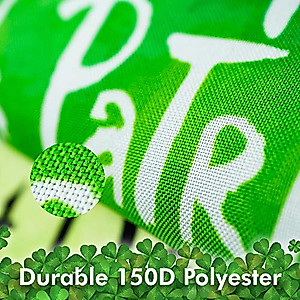 G128 - St Patrick's Day Garden Flag, St Patrick's Themed Decorations - Leprechaun Hat, Rustic Holiday Seasonal Outdoor Flag 12" x 18"