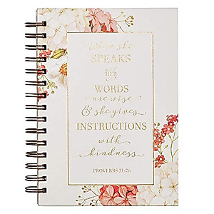 Journal Wirebound Floral When She Speaks