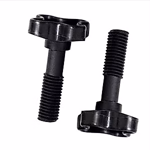ZSHIYUIO Swing Fixing Screw,Diameter 0.43 Inch,M10 Torx Screws for Porch Garden Swing Canopy 2pcs(Black)