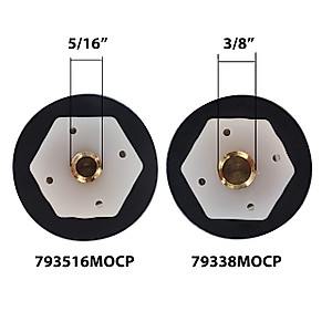 Westbrass 793516MOCP Replacement Tip-Toe Bathtub Drain Stopper with 5/16" Stem, 1-Pack, Polished Chrome