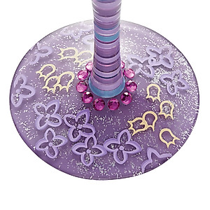 Enesco Designs by Lolita Best Grandma Ever Hand-Painted Artisan Wine Glass, 15 Ounce, Multicolor