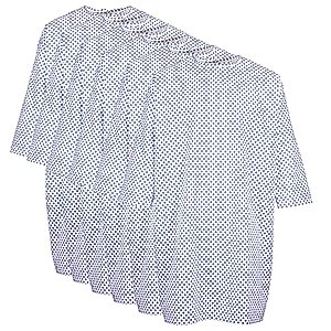 Profound Care Hospital Gown 6 Pack - Patient Gowns Fits Up to 2XL - Hospital Gowns for Women and Men - 45" Long & 62" Wide - Cotton Blend Medical Patient Gowns