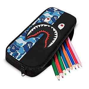 RDXLAYIV Shark School Backpack Set Durable Travel Bag Gifts Laptop Bag with Lunch Box Daypacks Kids Backpacks for Boys and Girls,blue